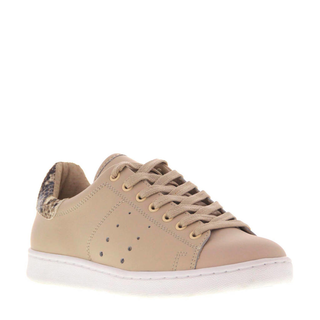 Tango Shoes Anna 317-CJ leren sneakers beige/slangenprint | wehkamp