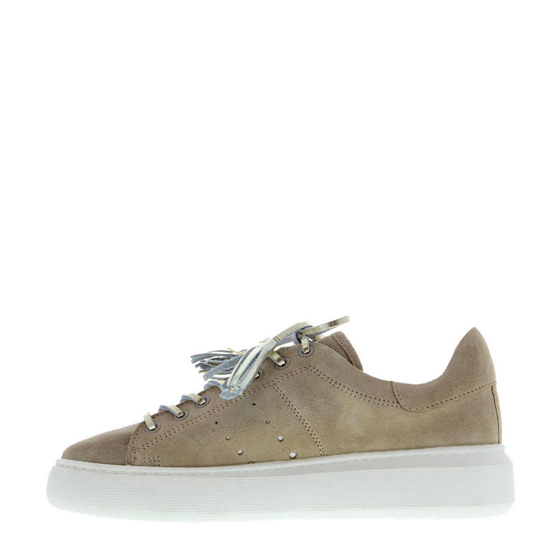 Tango Shoes Ingeborg 1-C suède sneakers kaki/goud | wehkamp