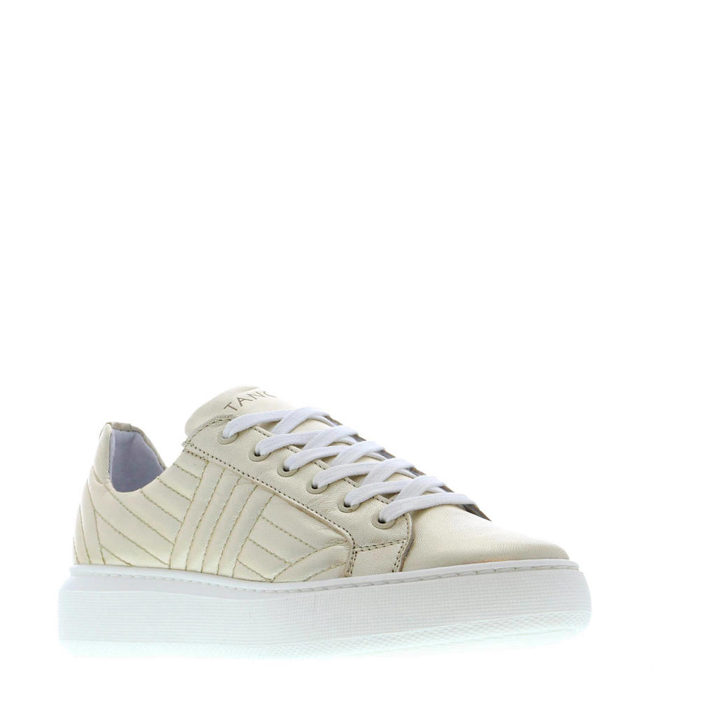 Tango Shoes Ingeborg 6-C leren sneakers goud | wehkamp