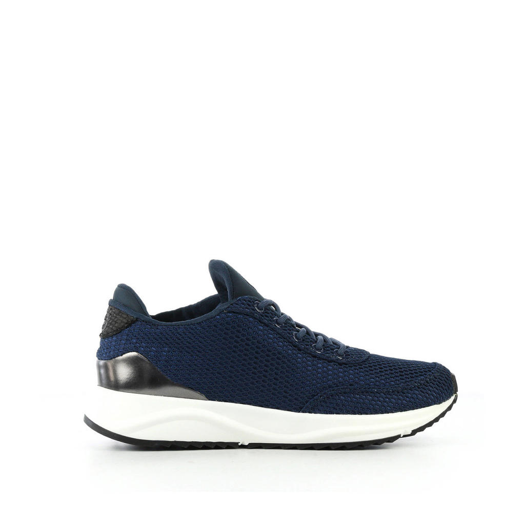 Woden Thea Mesh sneakers blauw | wehkamp