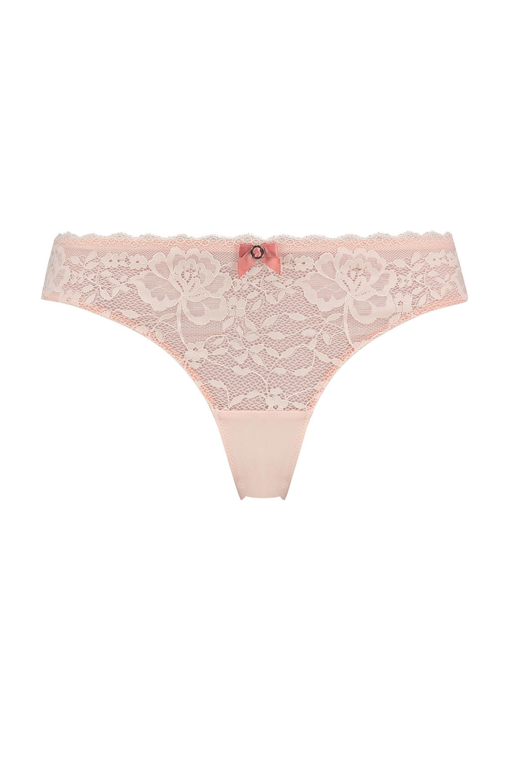 Hunkemöller string Theresa met kant roze | wehkamp