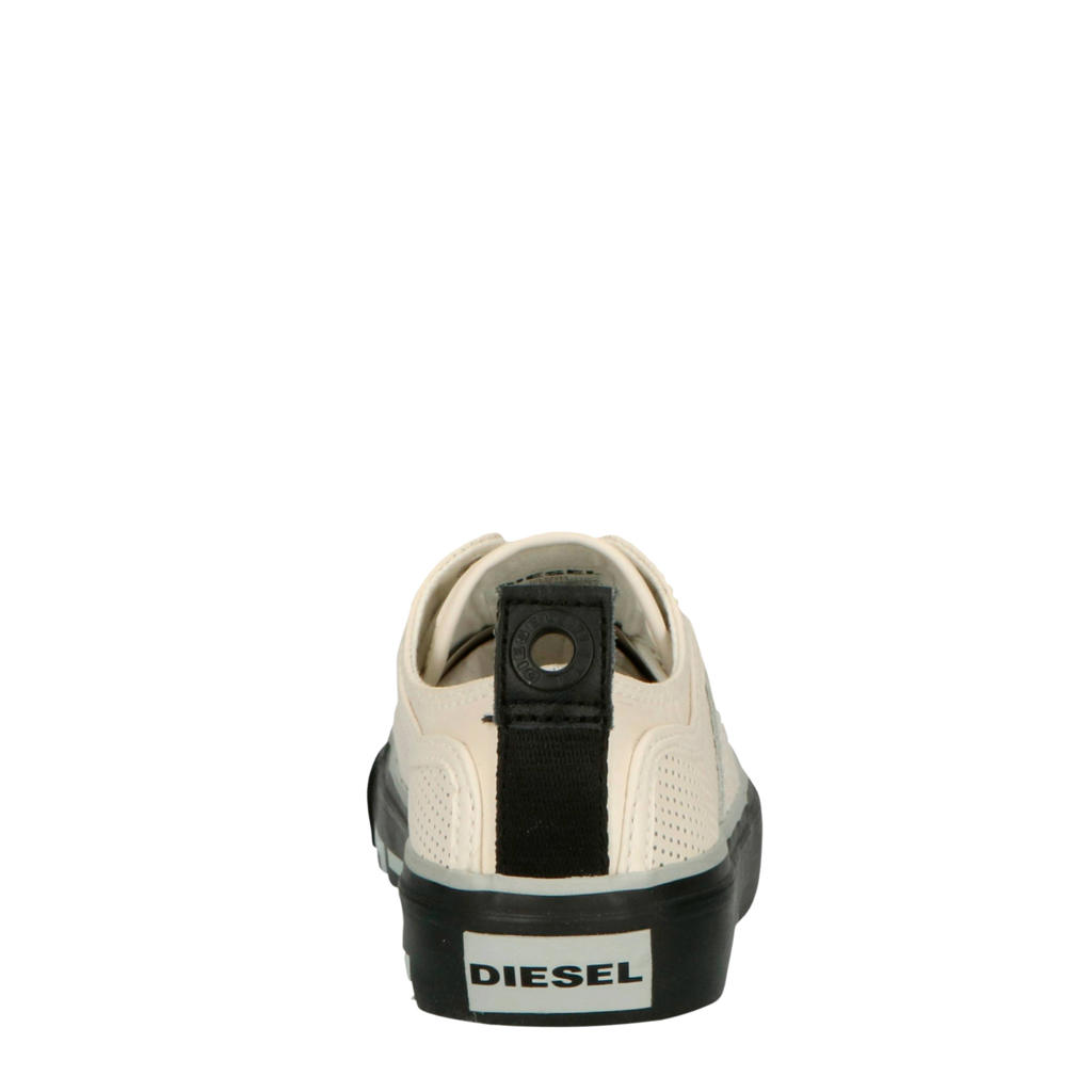 Diesel S-ASTICO LOW LOGO leren sneakers wit/zwart | wehkamp