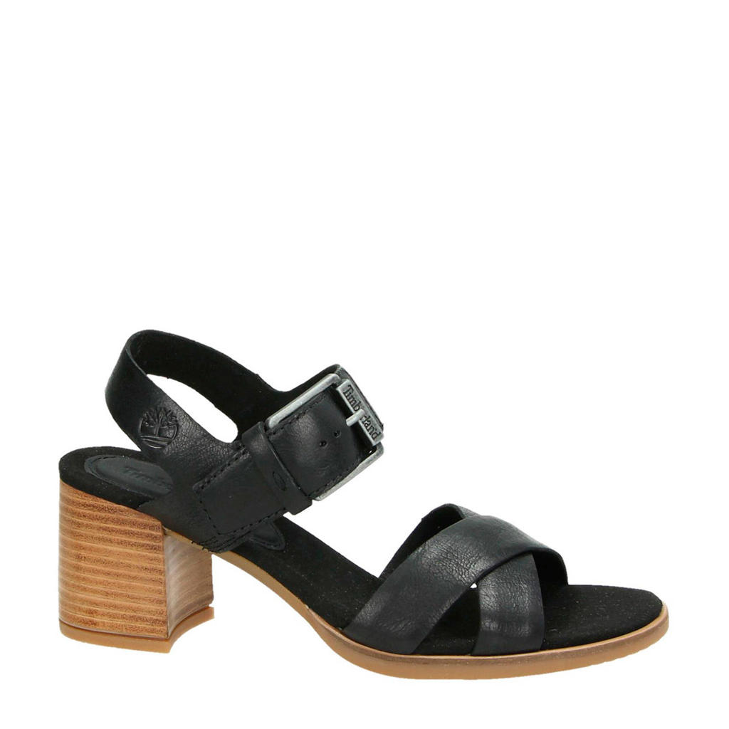 Timberland Tallulah May leren sandalettes zwart | wehkamp