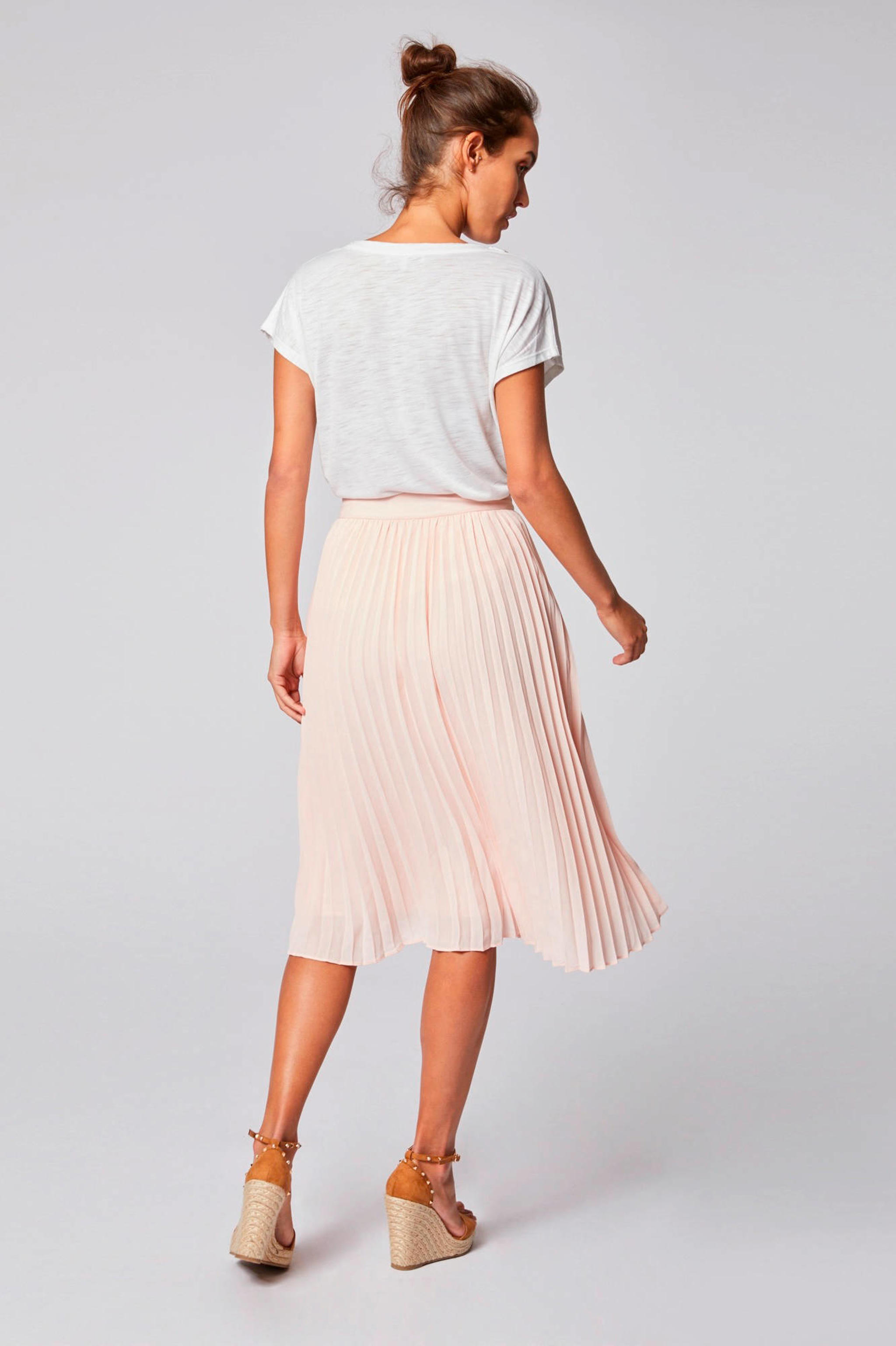 Morgan plissé rok lichtroze | wehkamp