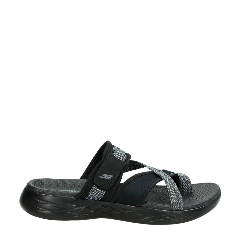 Skechers Goga Max slippers zwart | wehkamp