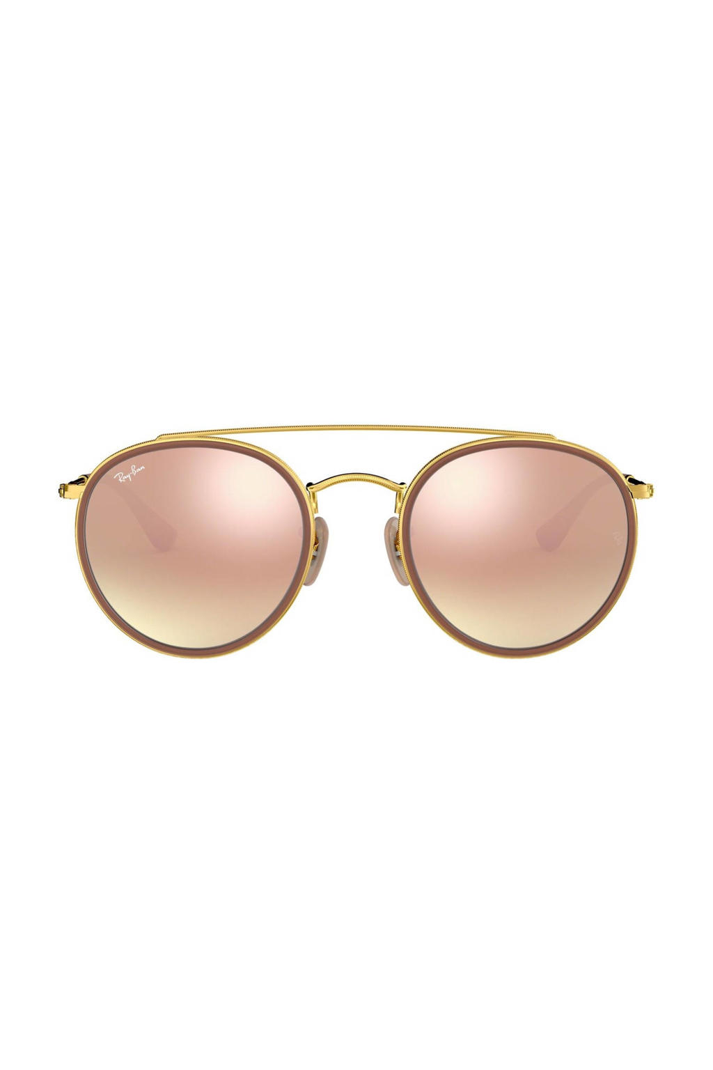 Ray-Ban zonnebril 0RB3647N goudkleurig/roze | wehkamp