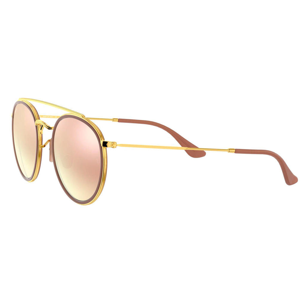 Ray-Ban zonnebril 0RB3647N goudkleurig/roze | wehkamp