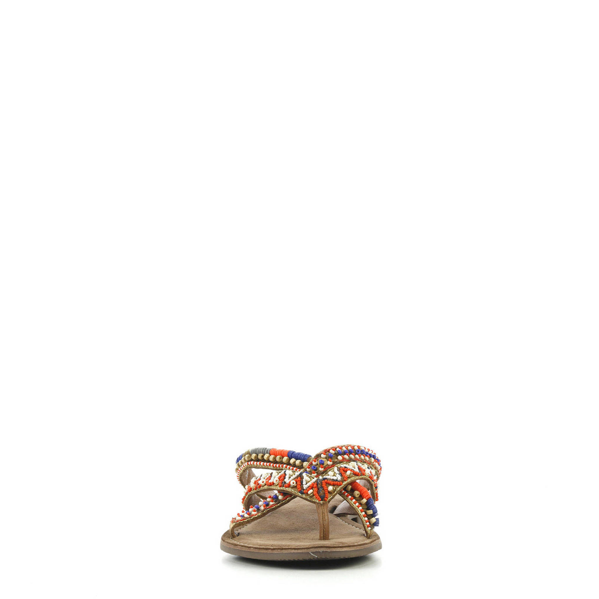 Lina Locchi IF7346 Beads teenslippers bruin/multi | wehkamp