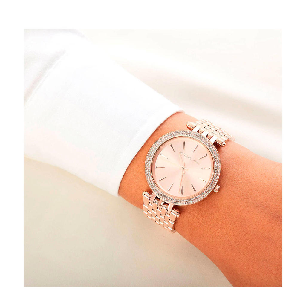 Michael Kors horloge MK3192 roségoud | wehkamp