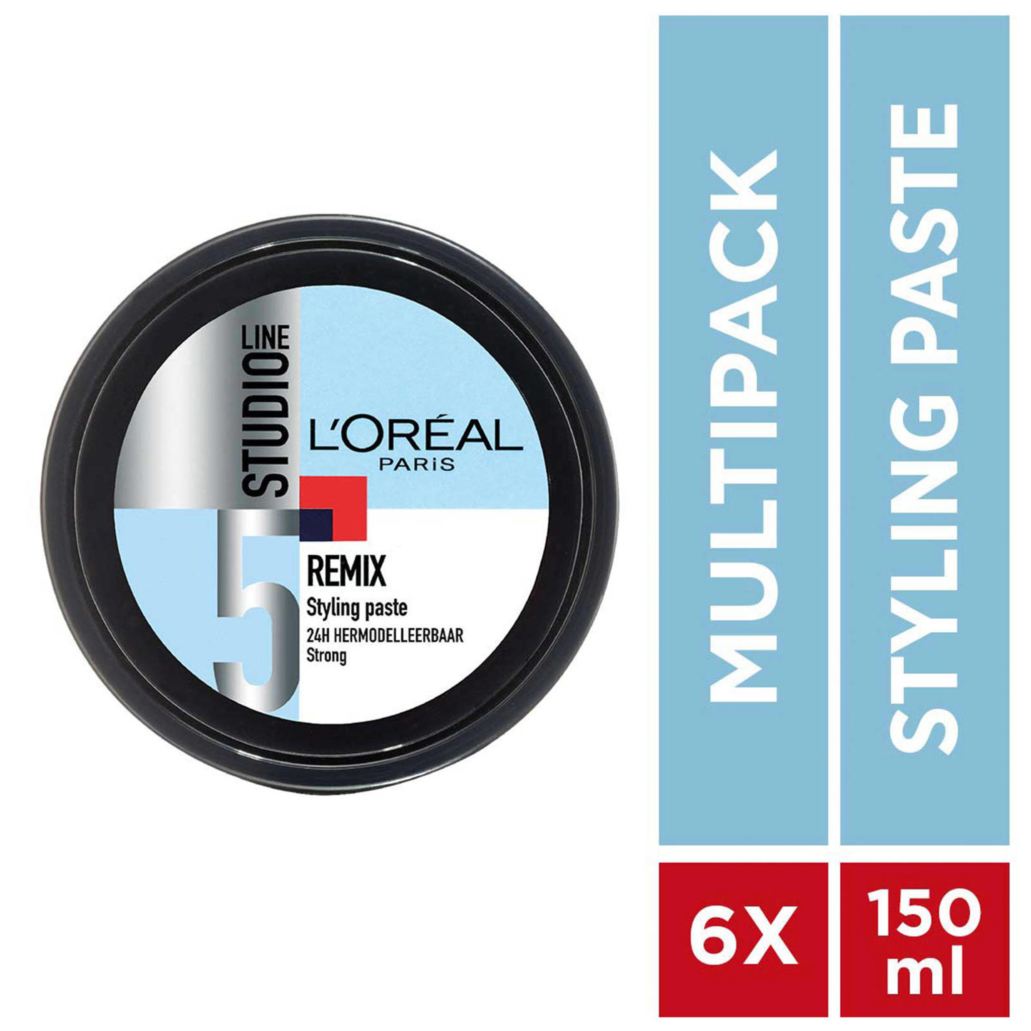 L'Oréal Paris Studio Line fibre paste - 6x 150ml multiverpakking | wehkamp
