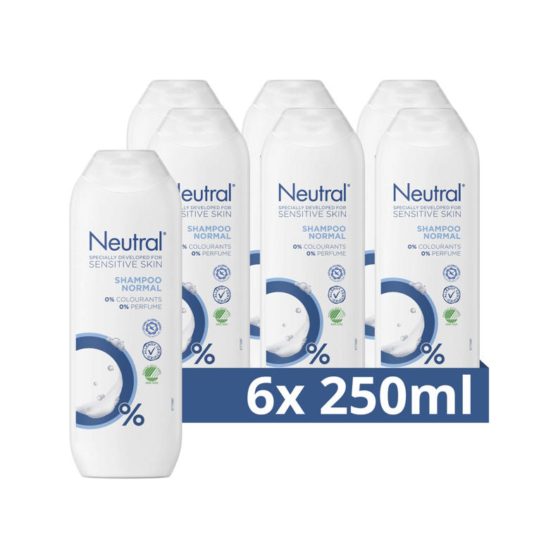 Neutral shampoo Parfumvrij - 6 x 250 ml | wehkamp