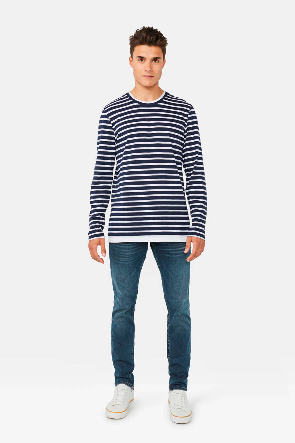 WE Fashion Blue Ridge tapered fit jeans Sloane green cast denim | wehkamp