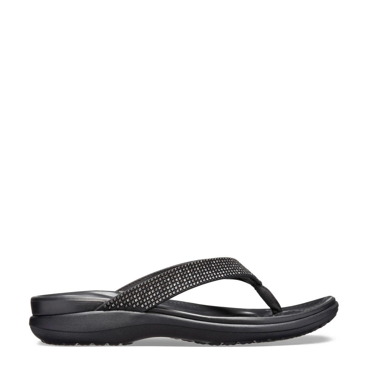 Crocs Capri V Diamante Flip teenslippers zwart | wehkamp