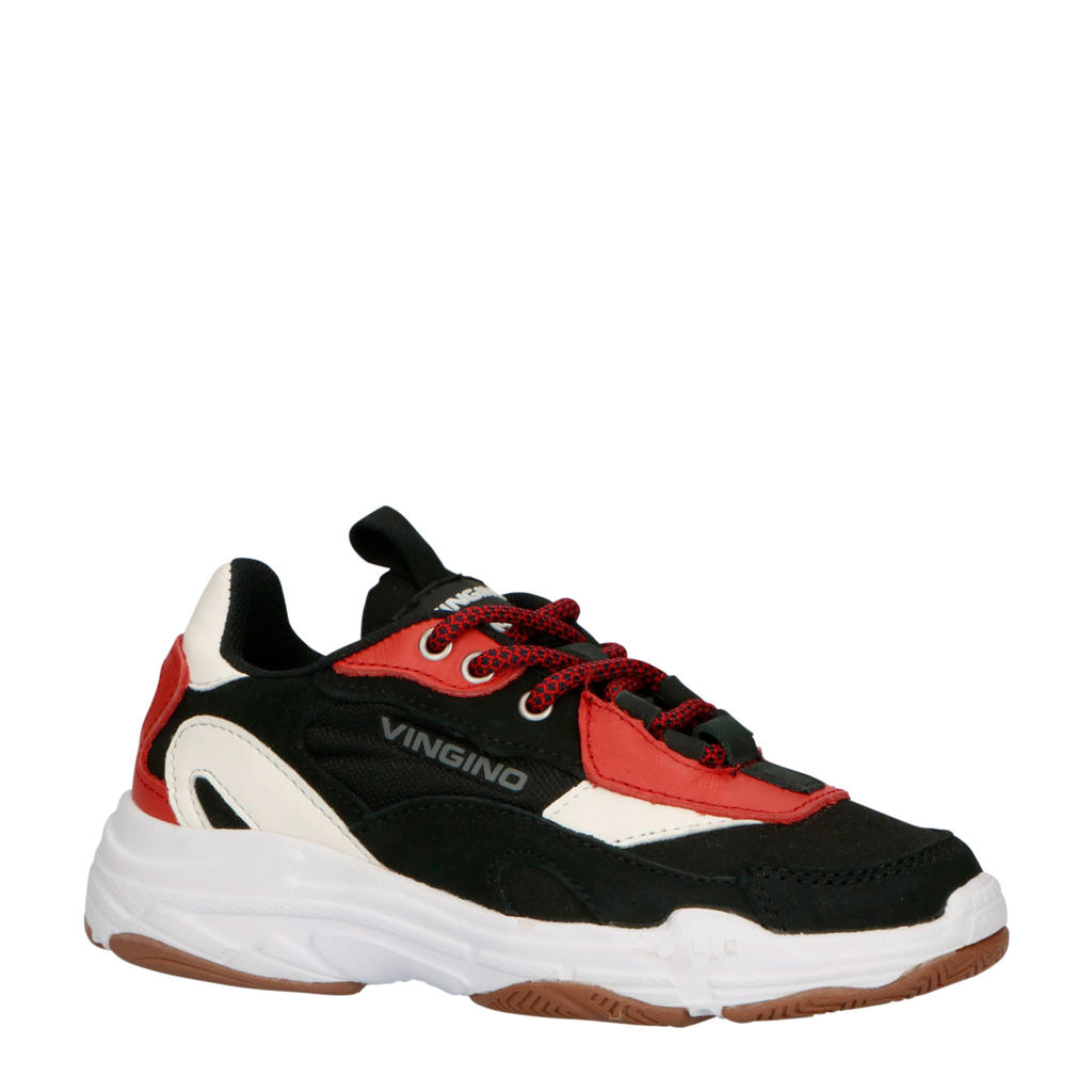 Vingino Danny suède sneakers zwart | wehkamp