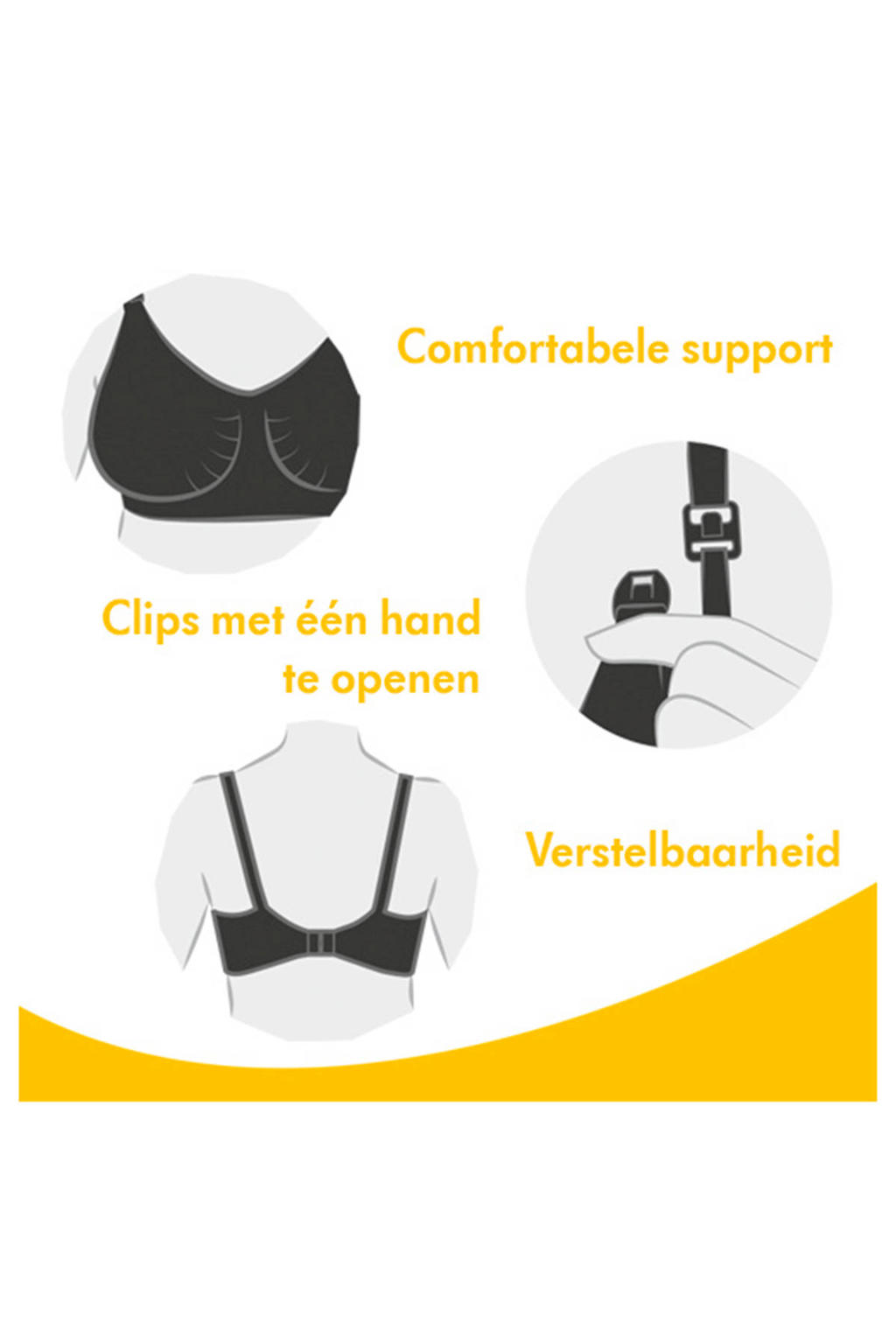 Medela zwangerschaps- & voedingsbh wit | wehkamp