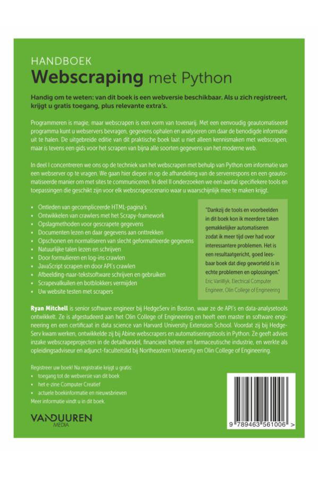 Ryan Mitchell Webscraping met Python | wehkamp