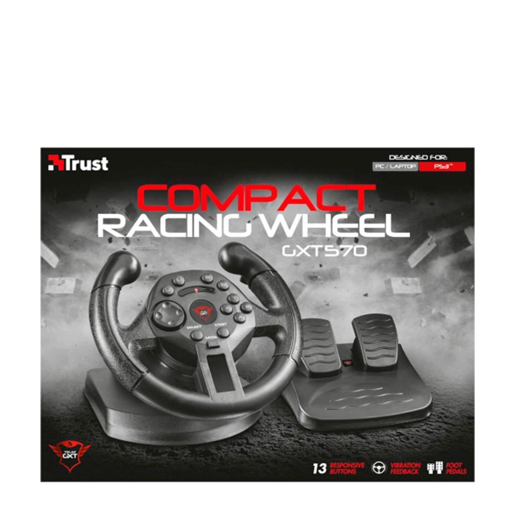 Trust GXT 570 Compact Vibration racestuur (PC/PS3) | wehkamp