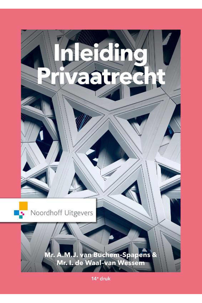 Mr.A.M.J. van Buchem-Spapens en Mr.I. de Waal-van Wessem Inleiding Privaatrecht | wehkamp