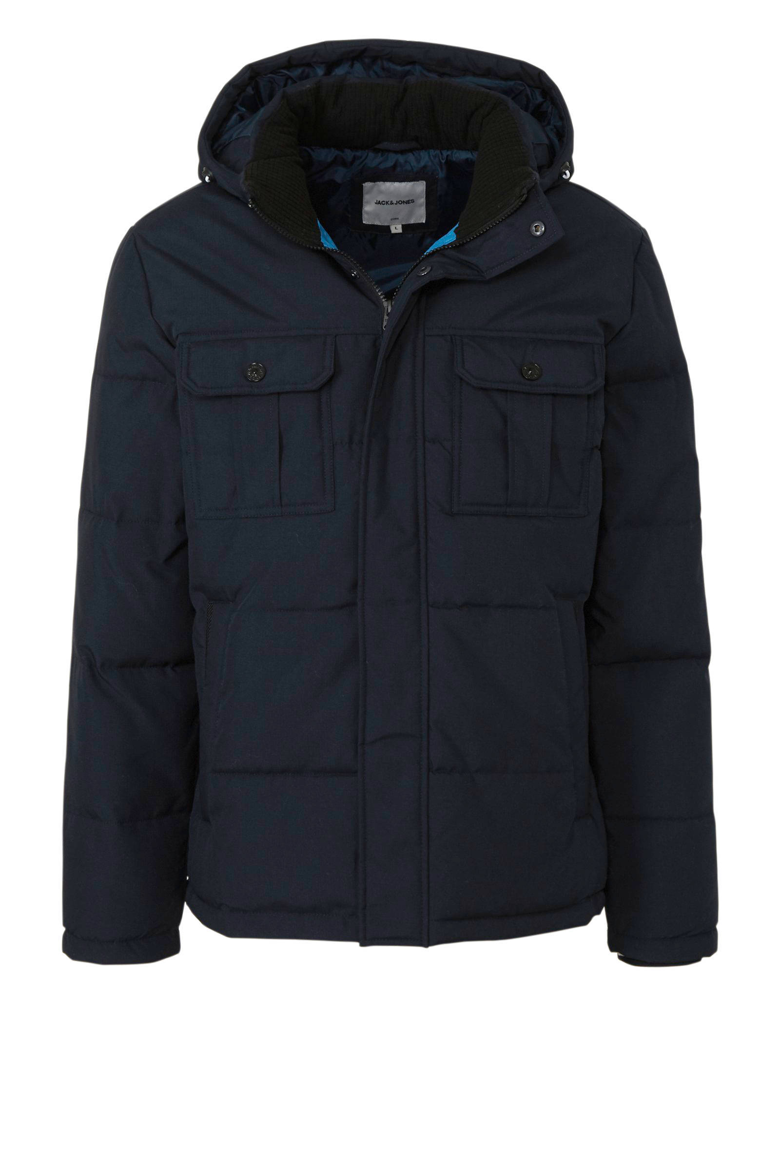 JACK & JONES CORE winterjas marine | wehkamp