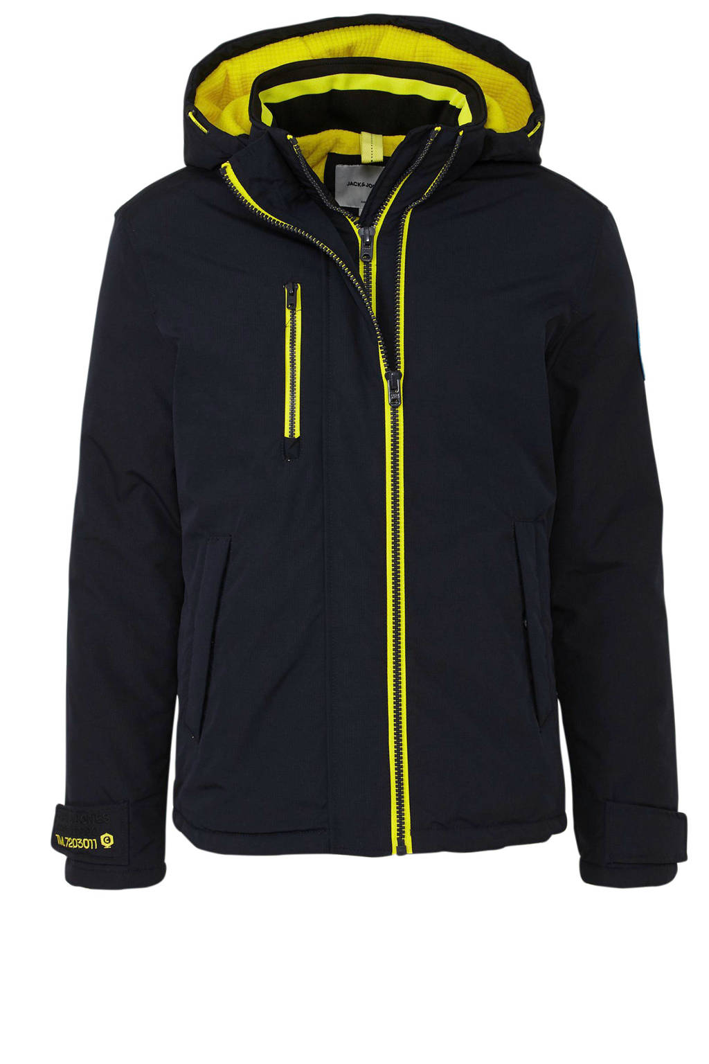 JACK & JONES CORE winterjas Jacket donkerblauw/groen | wehkamp