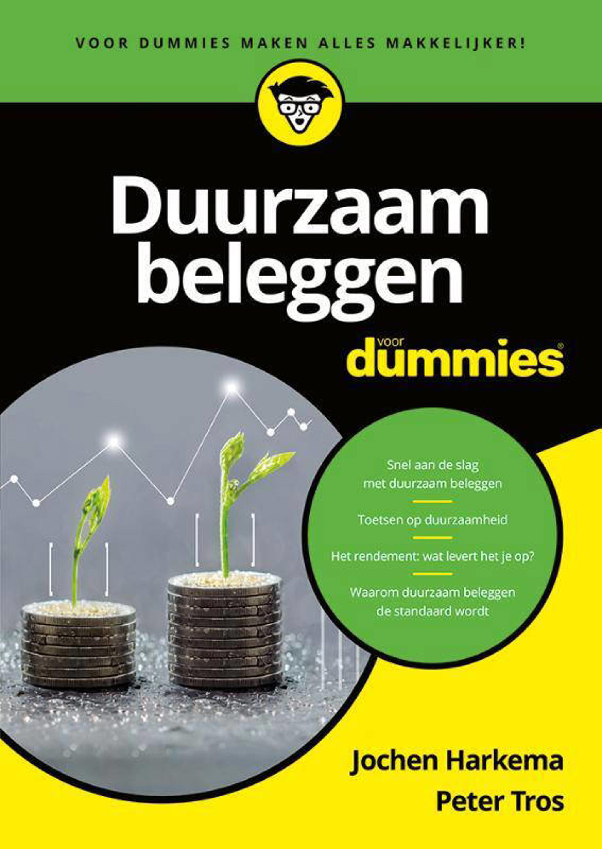 Jochen Harkema en Peter Tros Duurzaam beleggen voor Dummies | wehkamp