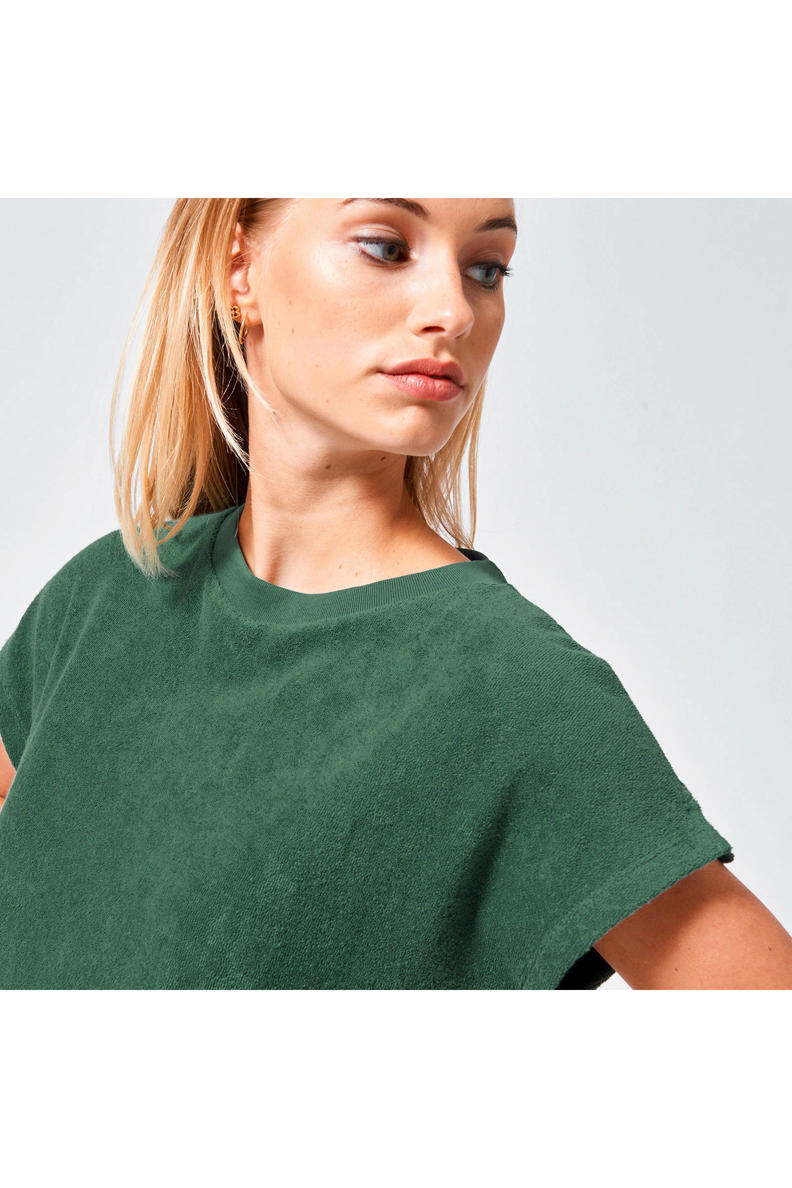 America Today badstof T-shirt Elma groen | wehkamp