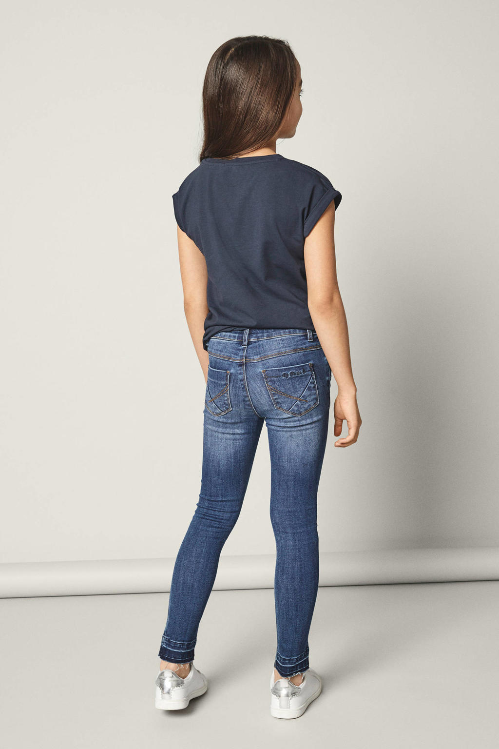 NAME IT KIDS super skinny jeans NKFPOLLY medium blue denim | wehkamp