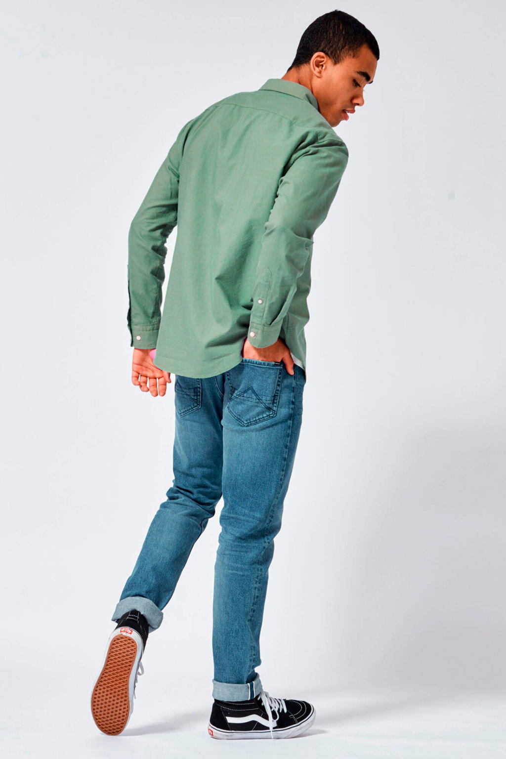 America Today regular fit overhemd groen | wehkamp