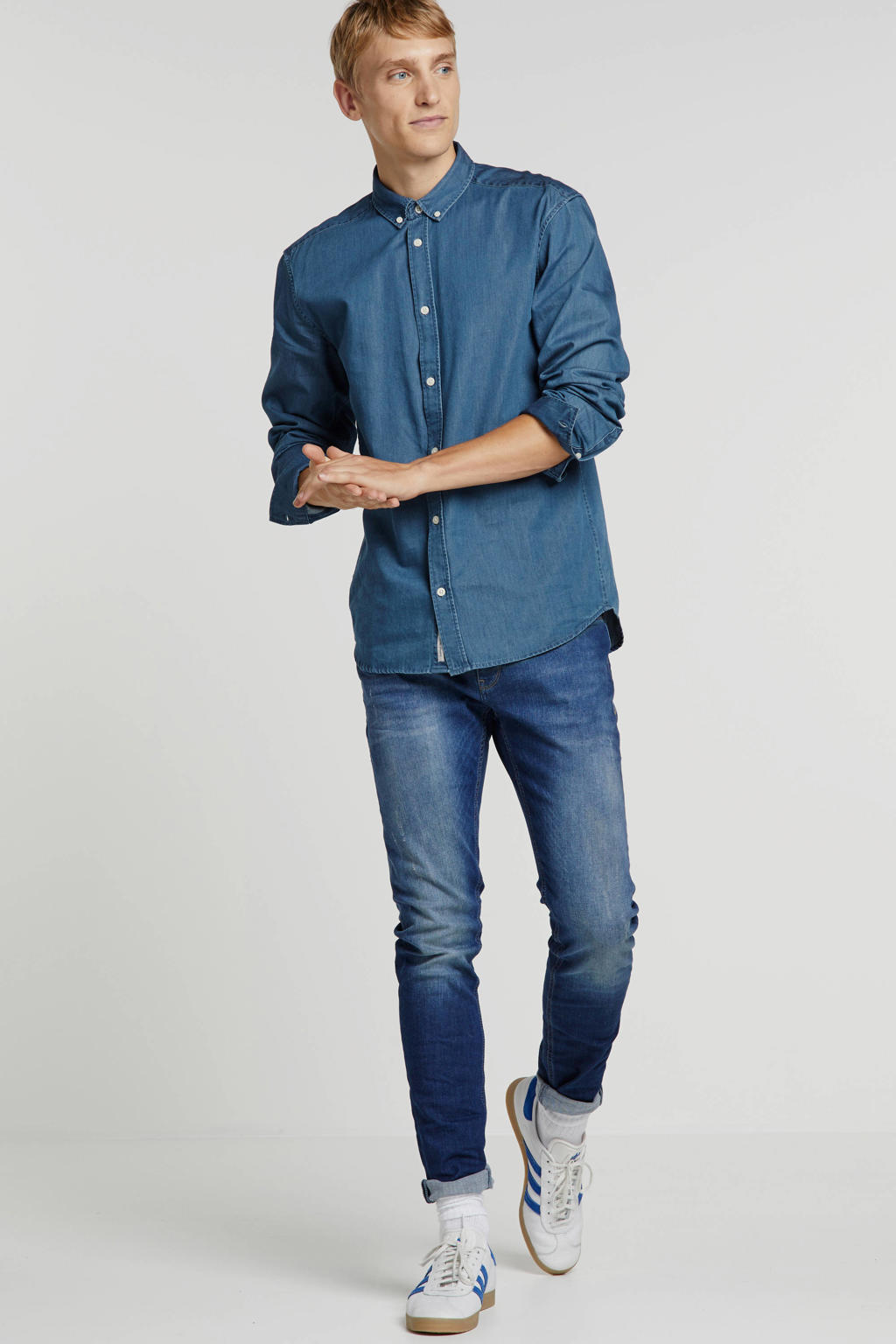 Pure Path skinny fit jeans The Jone W0145 ESSENTIALS blue | wehkamp