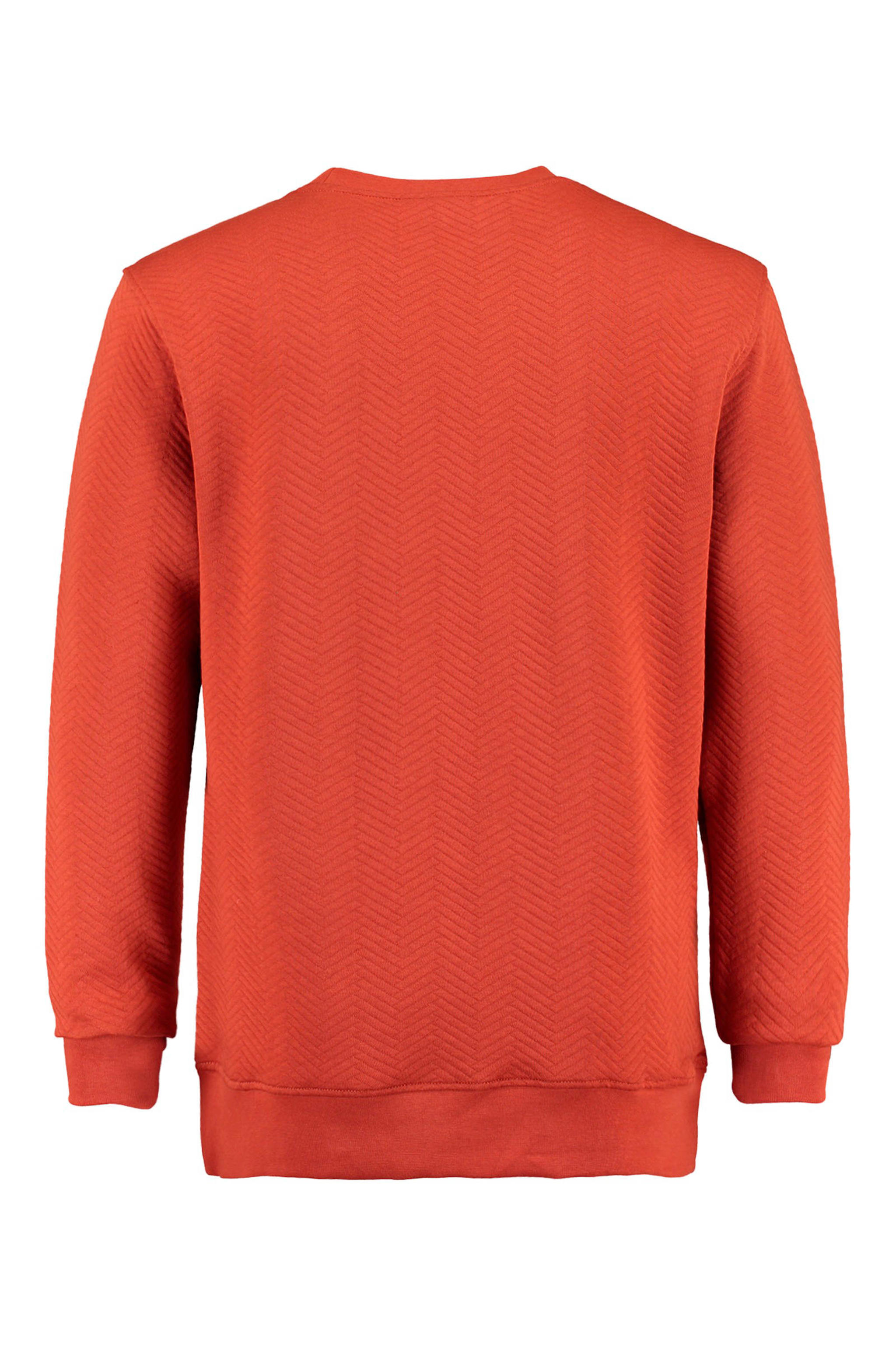 America Today sweater met textuur rood | wehkamp