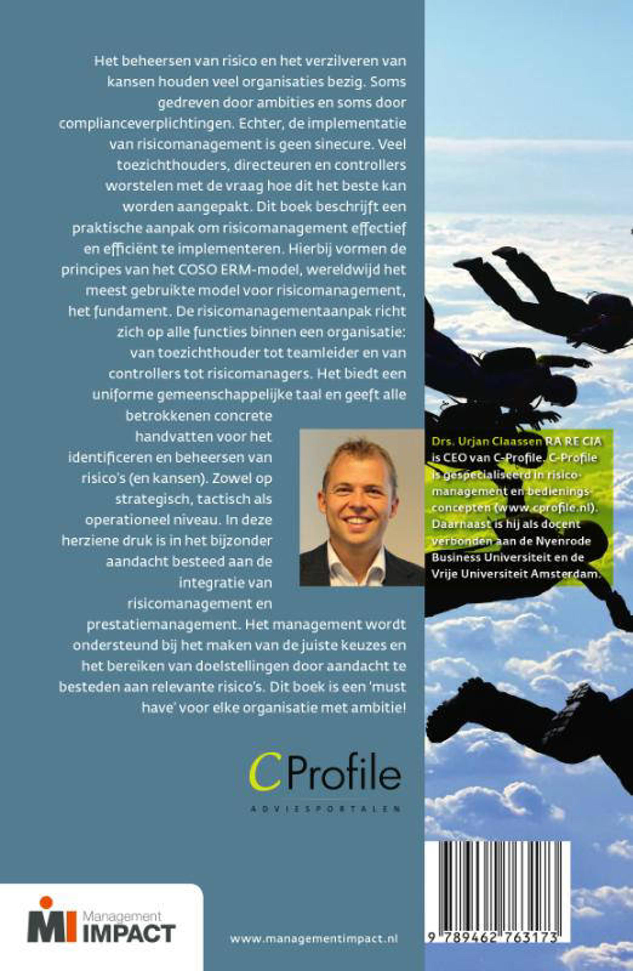 Urjan Claassen Handboek Risicomanagement | wehkamp