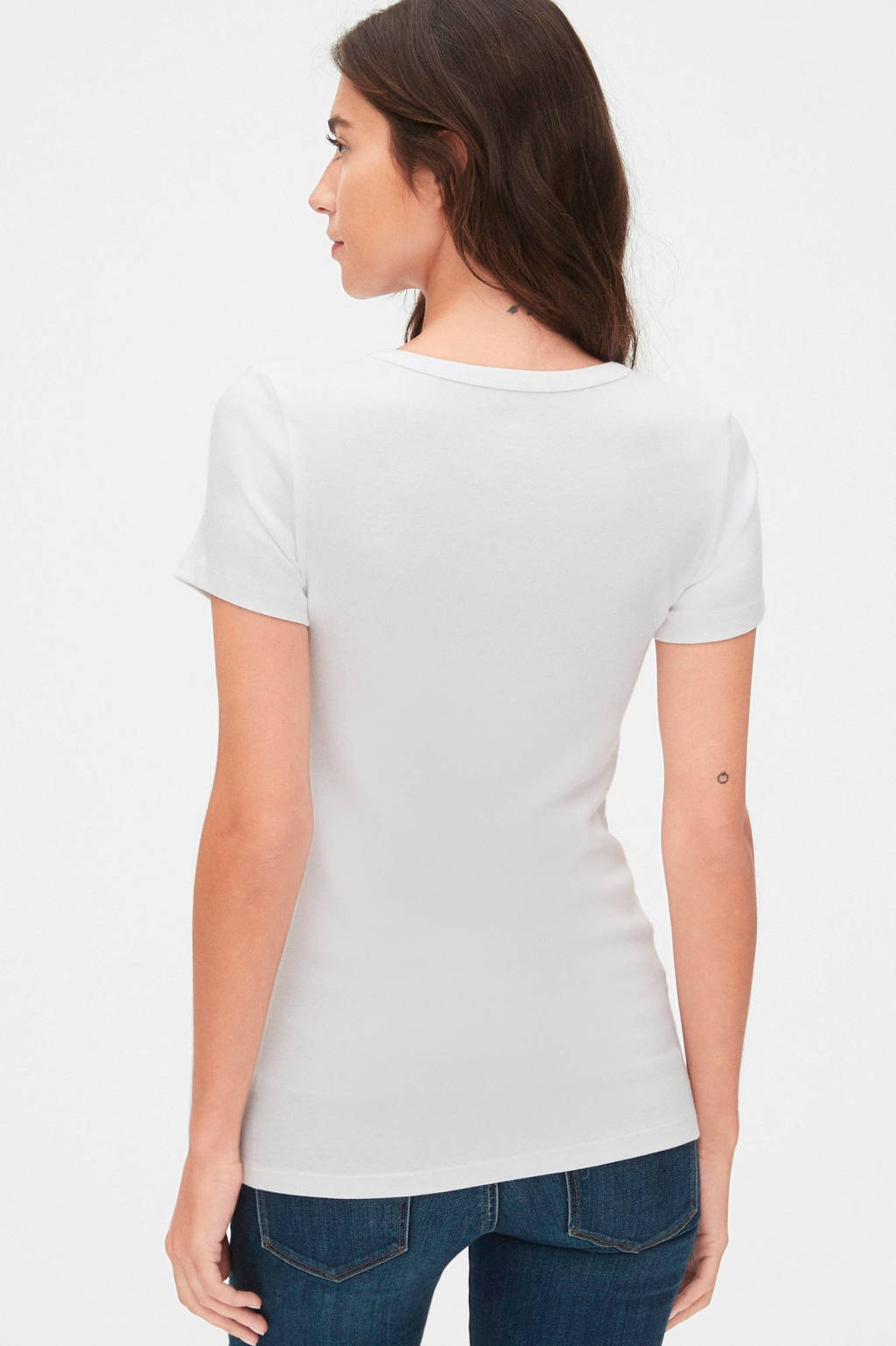 GAP basic T-shirt wit | wehkamp