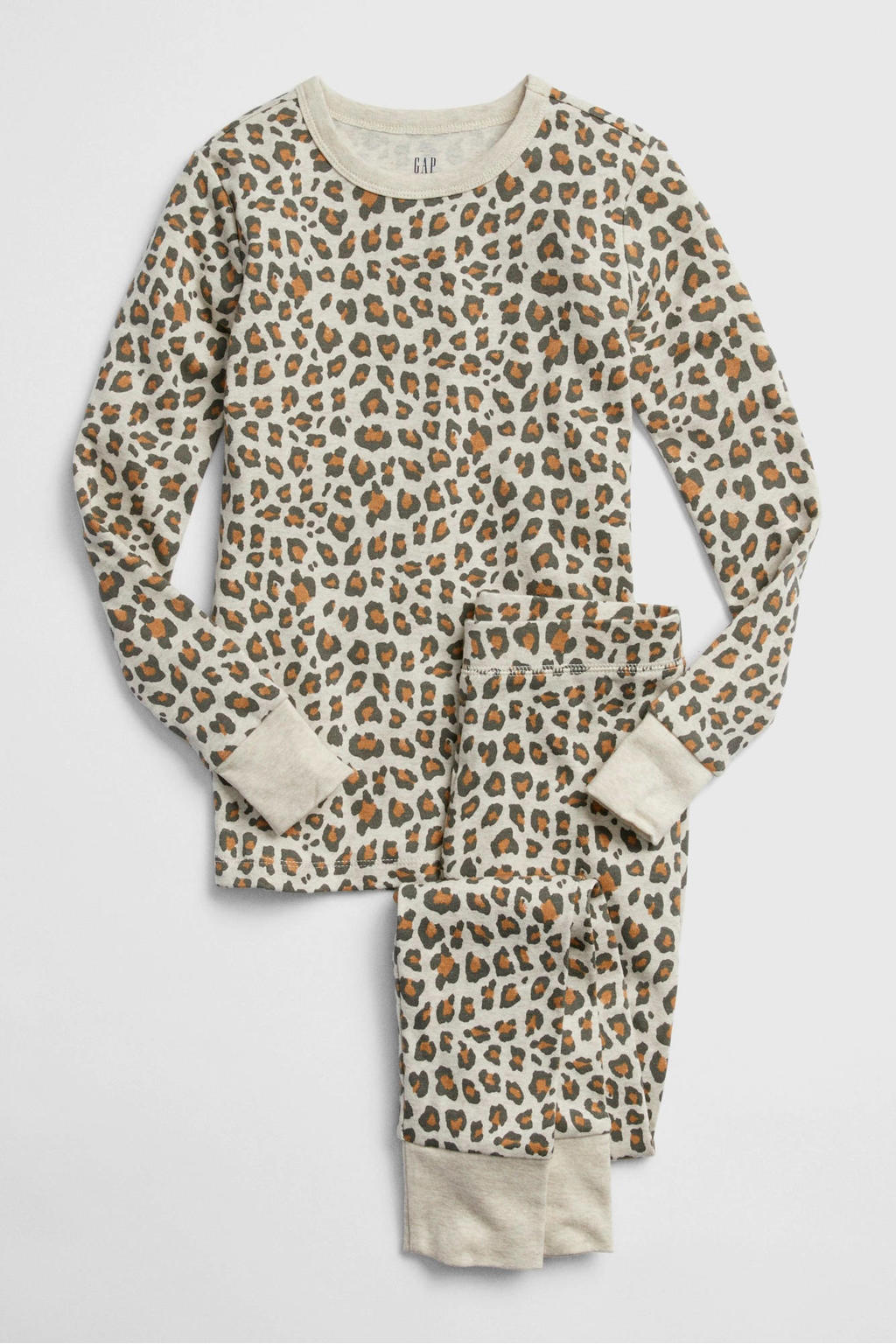 GAP pyjama met panterprint ecru/bruin | wehkamp