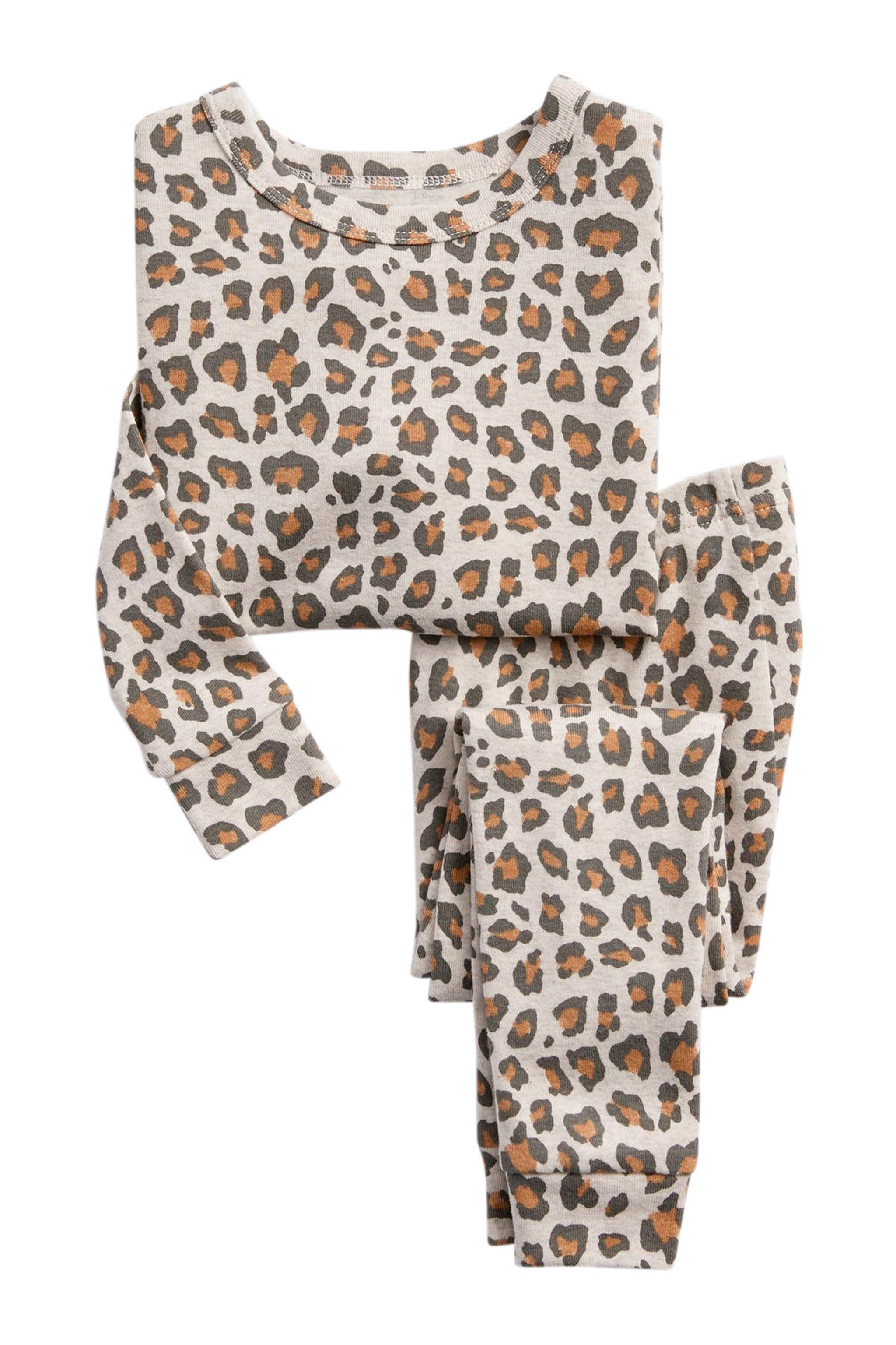 GAP pyjama met panterprint beige/bruin | wehkamp