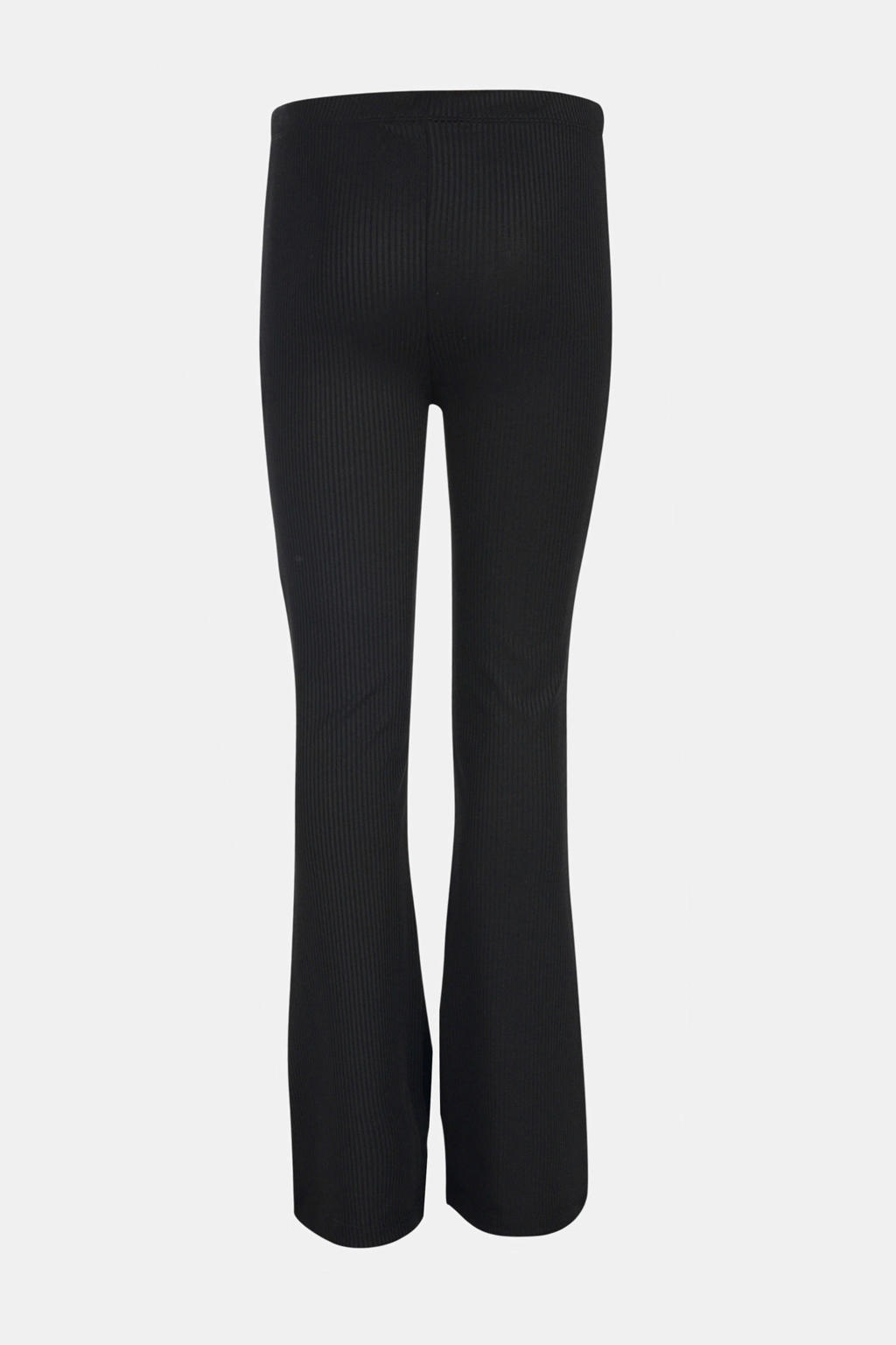 Shoeby flared legging Rib zwart | wehkamp