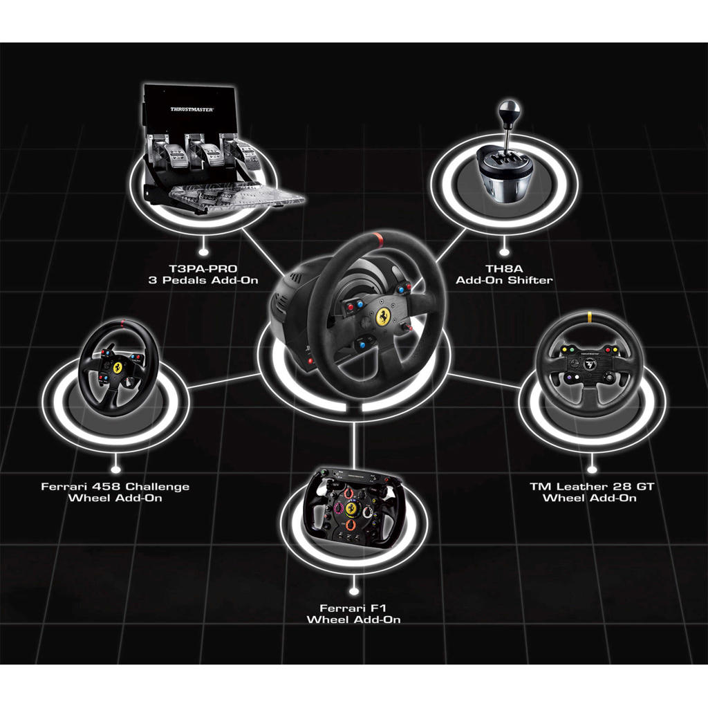 Thrustmaster T300 Ferrari Alcantara Edition Integral racestuur (PS4/PS3 ...