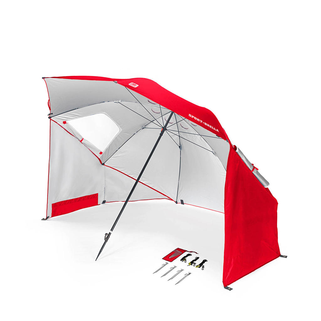 Sport-Brella Sport-Brella Strandtent - Windscherm - Parasol - Rood ...