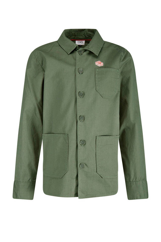 CKS KIDS overhemd Yabot khaki groen | wehkamp