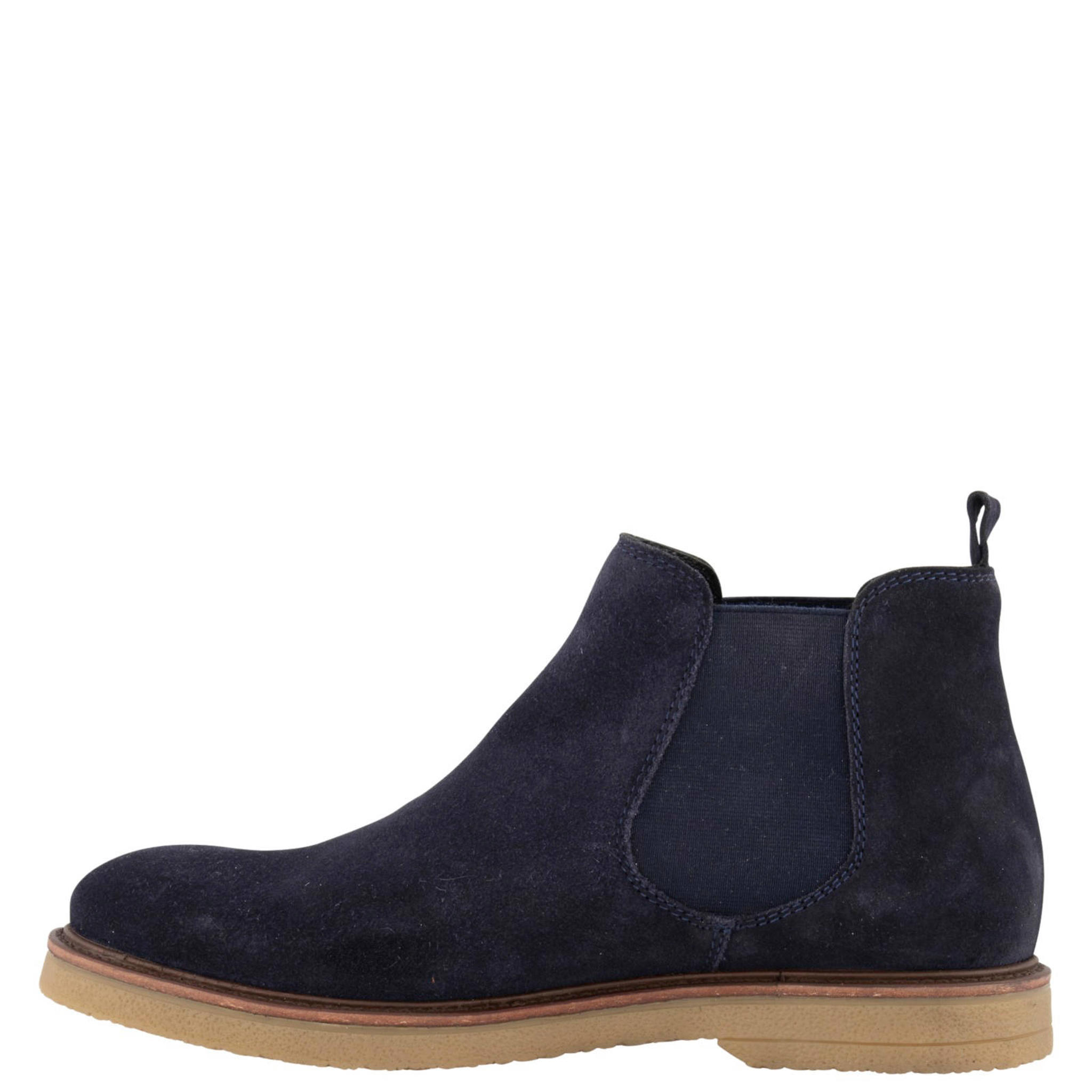 AM SHOE suède chelsea boots blauw | wehkamp