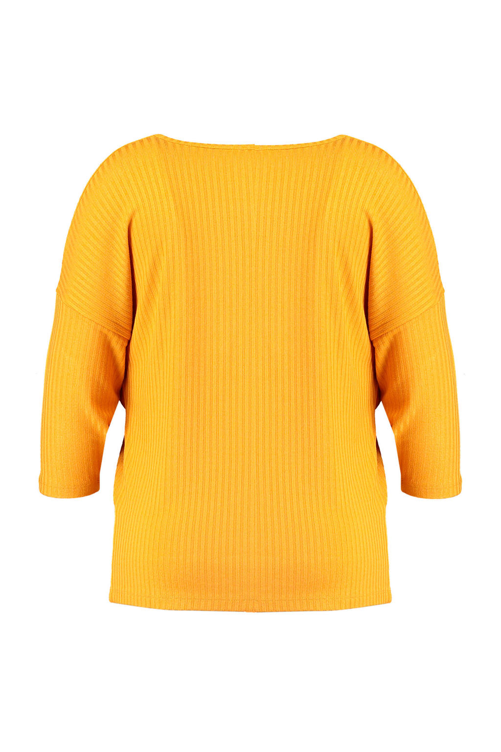 MS Mode ribgebreide top geel | wehkamp