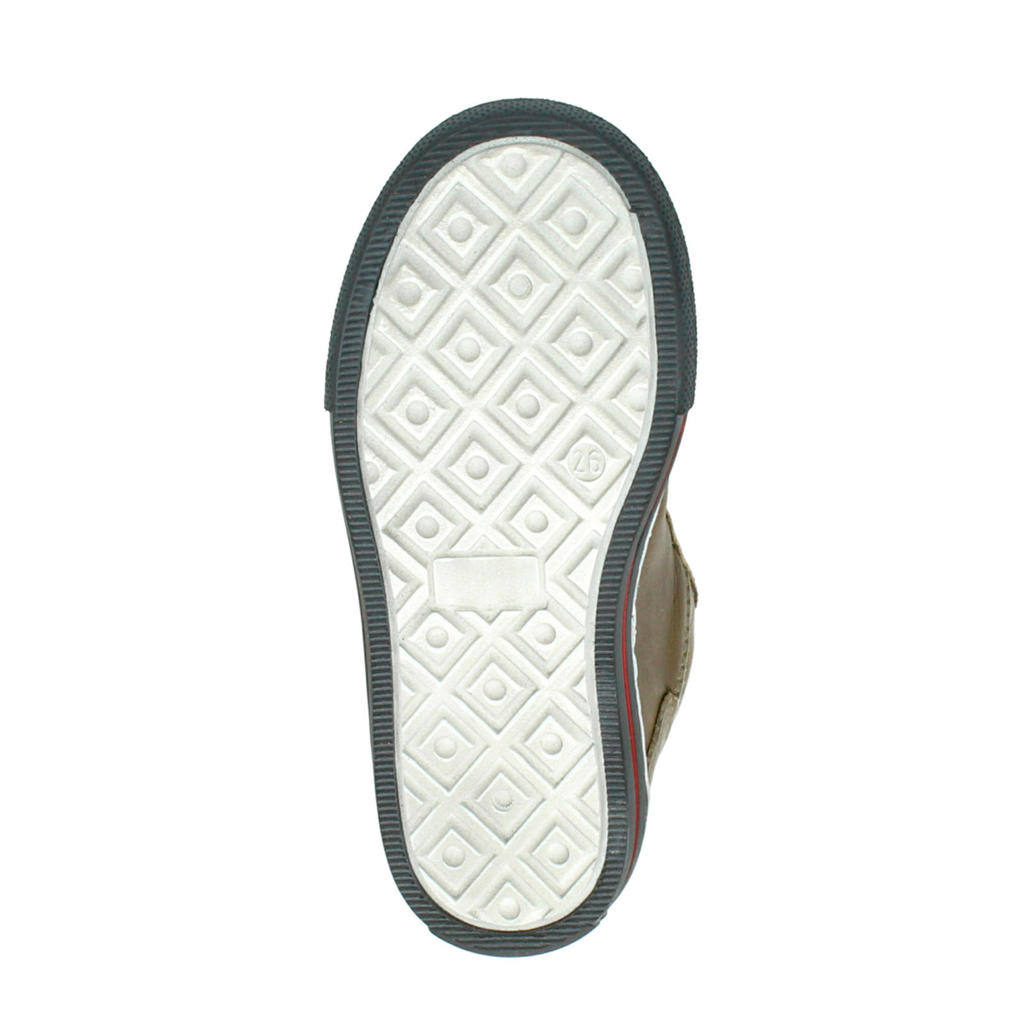 Kipling Brave 1 leren sneakers kaki | wehkamp