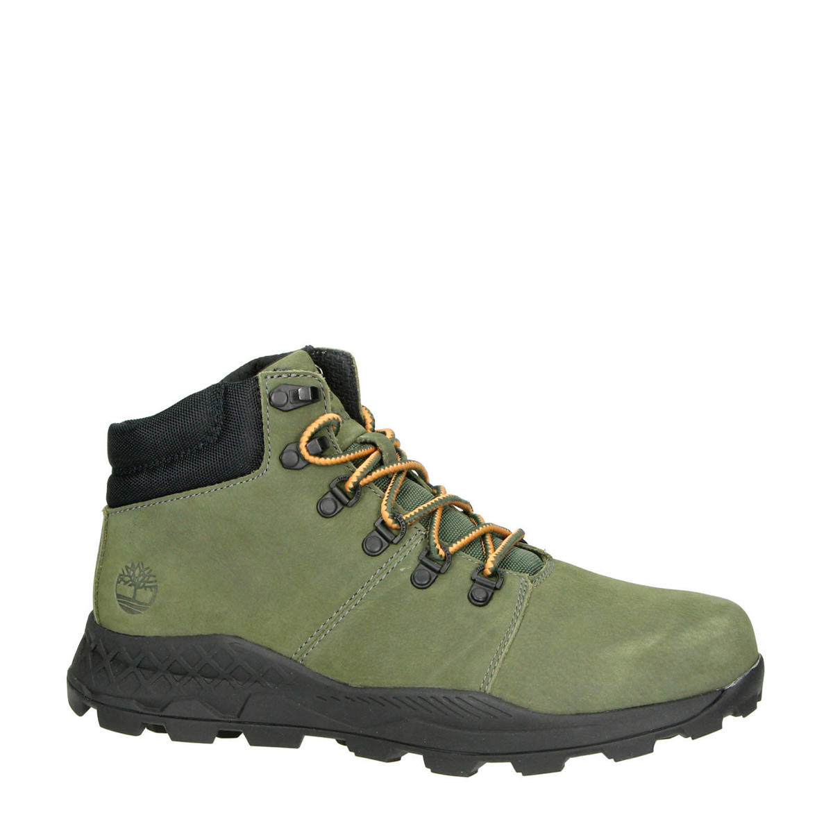 Timberland Brooklyn H. nubuck veterboots groen | wehkamp
