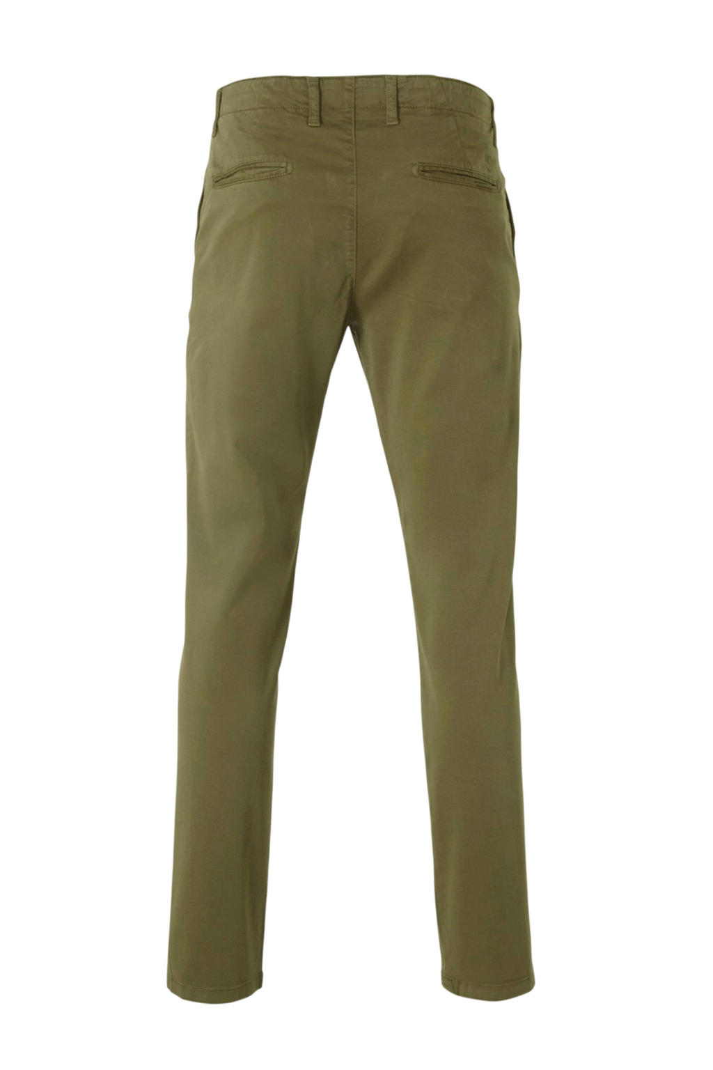 Knowledge Cotton Apparel regular fit chino Chuck kaki | wehkamp
