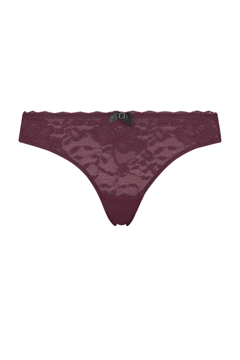 Hunkemöller string Maya bordeaux | wehkamp