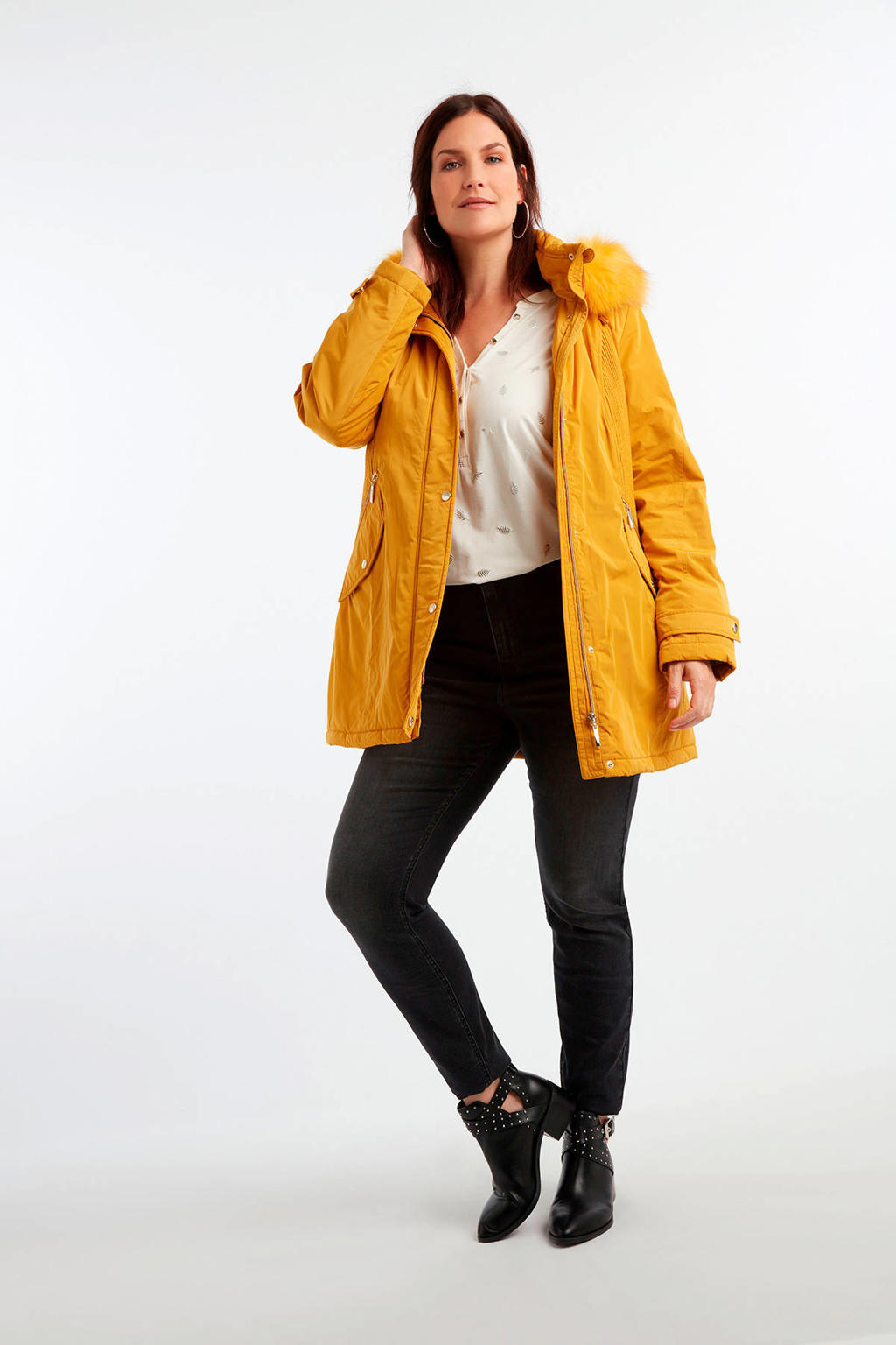 MS Mode winterjas geel | wehkamp