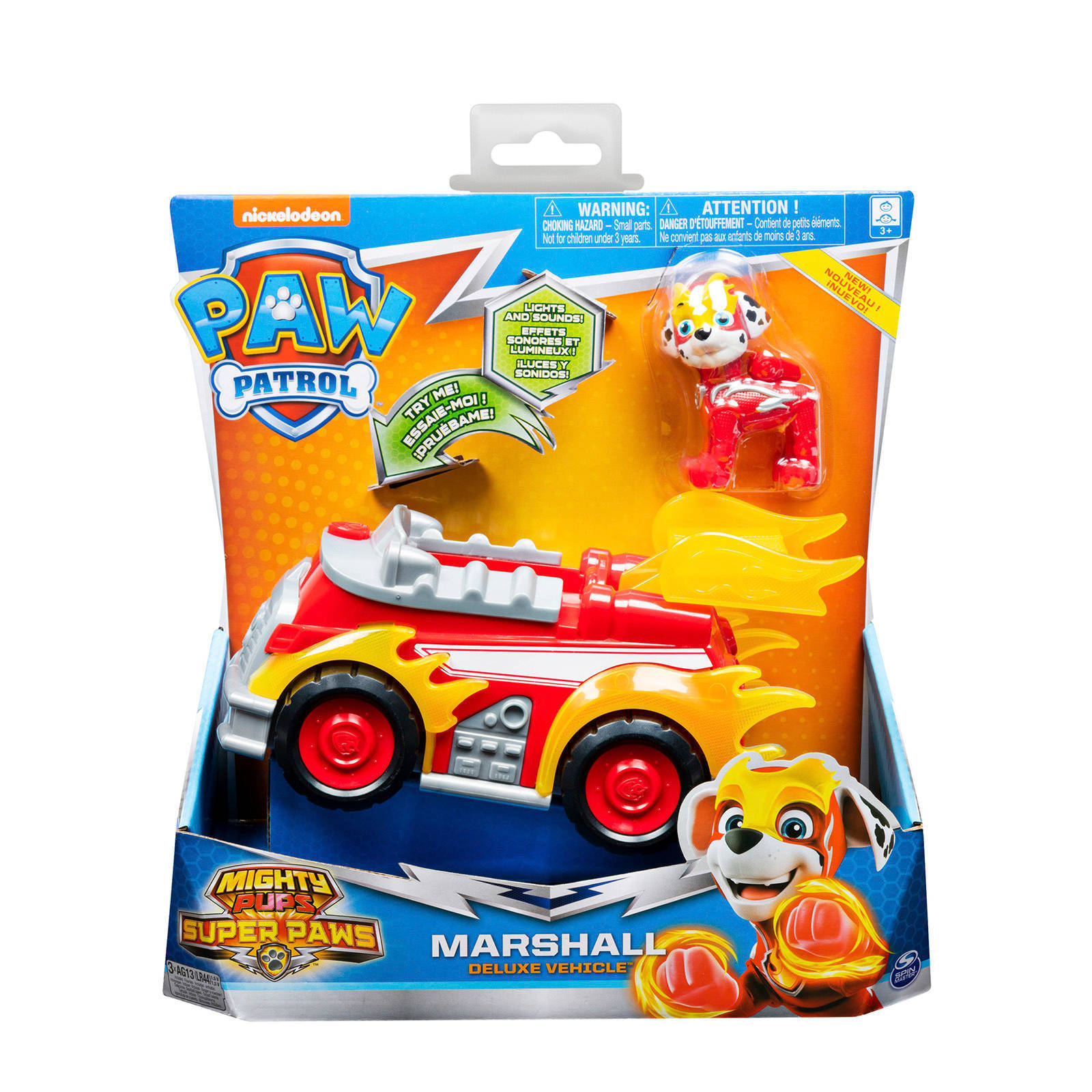 Paw Patrol Mighty Pups Deluxe vehicle Marshall | wehkamp