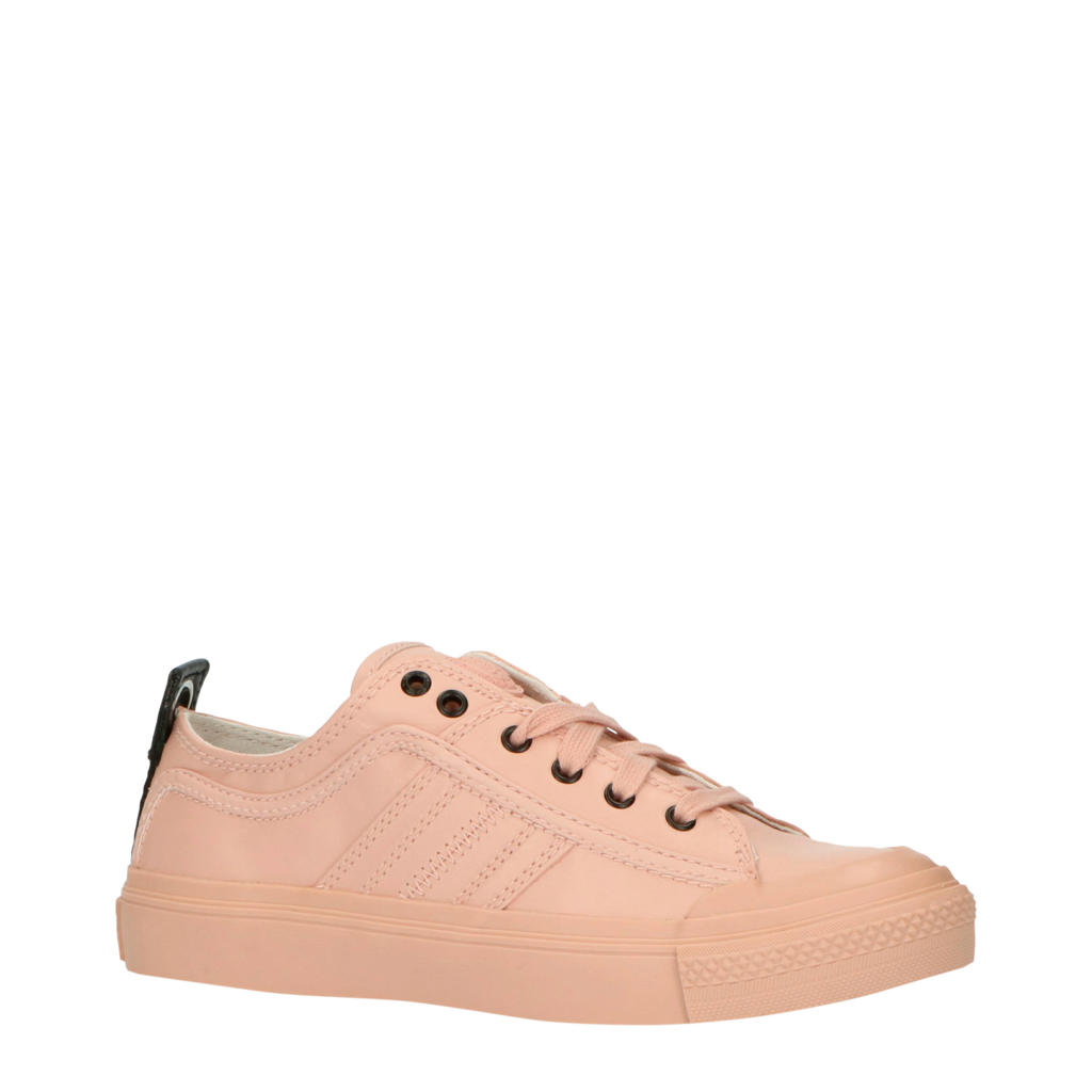 Diesel S-Astico Low Lace W leren sneakers roze | wehkamp