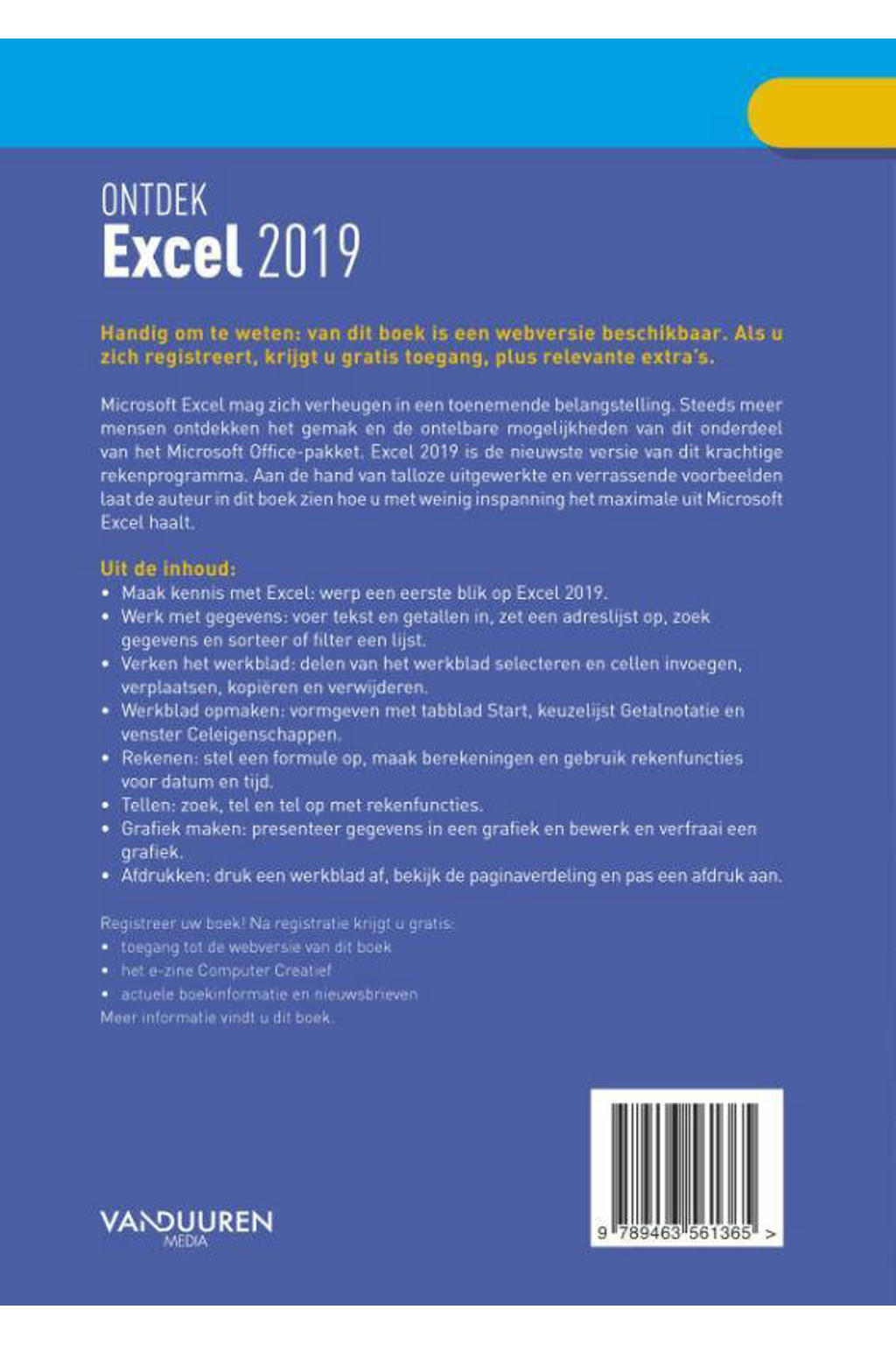 Wim de Groot Ontdek: Ontdek Excel 2019 | wehkamp