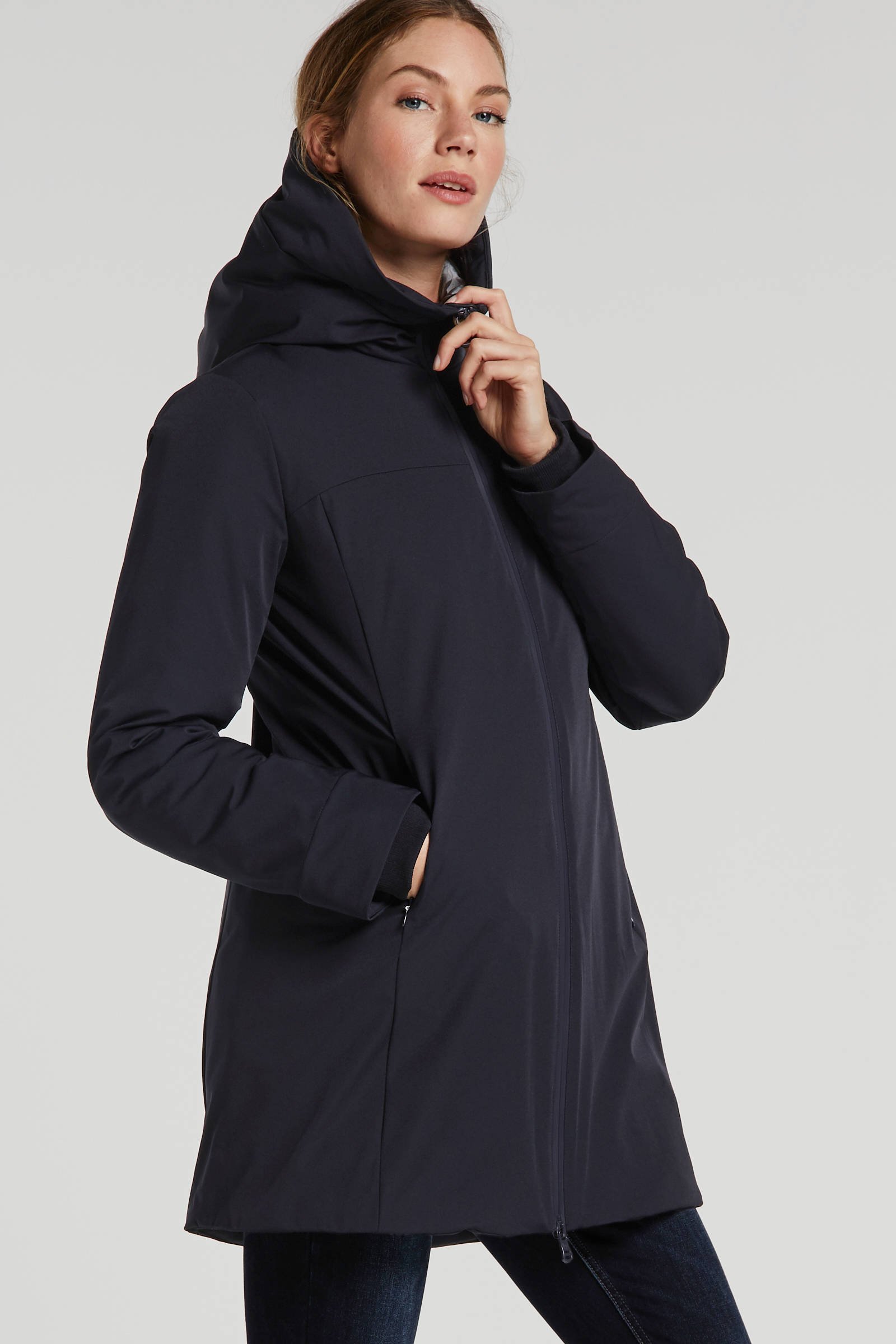 HOX winterjas donkerblauw | wehkamp