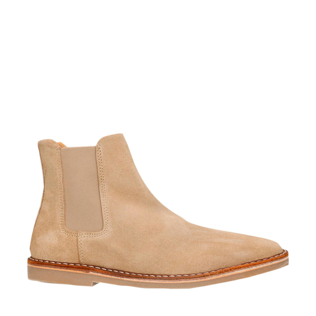 Sacha suède chelsea boots beige | wehkamp
